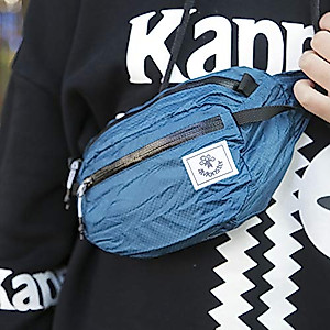 4Monster Hiking Waist Packs Portable,Water Resistant Fanny Pack Bags Lightweight with Adjustable Strap for Outdoor, Workout,Running,Hiking,Traveling,Biking,Camping and Fishing (Blue, 2L)