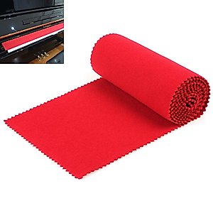 OriGlam Red Soft Piano Keyboard Dust Cover, 88 Keys Protective Dust Cover Key Cover for Electronic Keyboard, Digital Piano