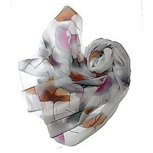 Shanlin Super Large Silk Feel Foliage Ginkgo Leaf Scarves for Women (GinkgoLeaves)