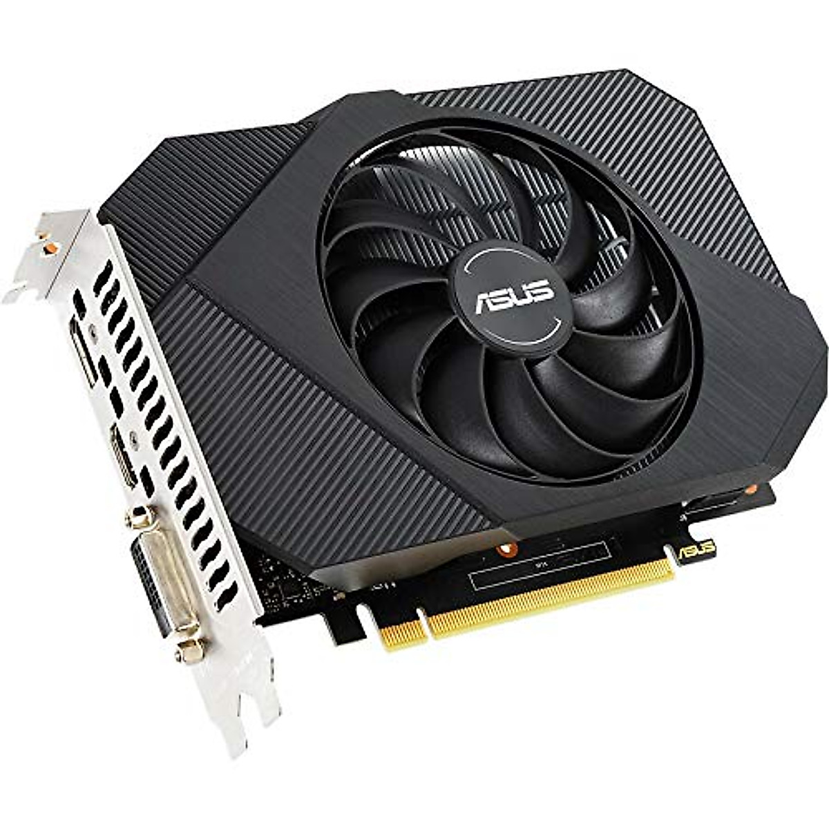 ASUS Phoenix NVIDIA GeForce GTX 1650 OC Edition Gaming Graphics Card (PCIe 3.0, 4GB GDDR6 Memory, HDMI, DisplayPort, DVI-D, 1x 6-pin Power Connector, Axial-tech Fan Design, Dual Ball Fan Bearings)