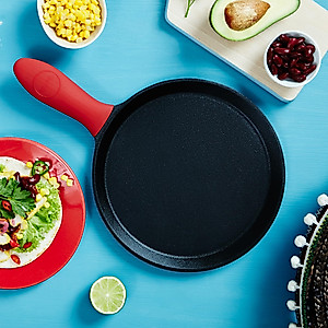 Uno Casa Cast Iron Comal Pan 11.5 Inch - Skillet for Roti/Comal Pan, Tawa/Dosa Pan Pataconera, Comales para Tortillas - Cast Iron Pizza Pan - Comal Para Tortillas Grande - Tava Roti Pan - Comale