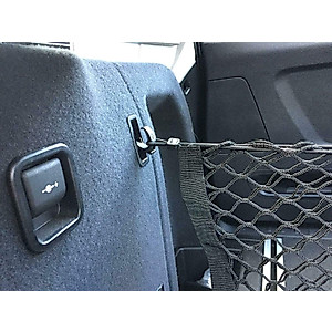 EACCESSORIES EA Rear Trunk Organizer Cargo Net for BMW X3 2011-2023 - Envelope Style Cargo Net for SUV - Premium Mesh Elastic Car Trunk Organizer Vehicle Carrier Storage - Compatible with BMW X3