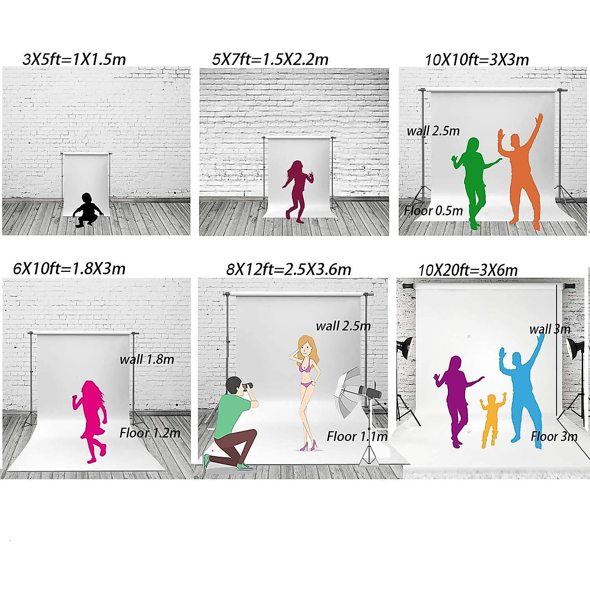 Alltten 7X5FT Brown Wood Backdrops for Photography Vintage Brown Background Thin Vinyl Material Applicable to Baby Shower Banners Photo Booth Studio Props F1