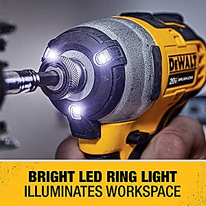 DEWALT ATOMIC 20V MAX* Impact Driver, Cordless, Compact, 1/4-Inch, Tool Only (DCF809B)