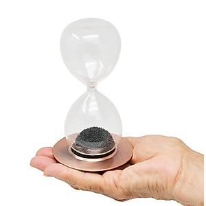Geekfts Magnetic Hourglass Glass Sand Timer 7Inches