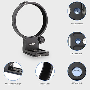 Haoge LMR-TL540 Lens Collar for Tamron 50-400mm A067,100-400mm f/4.5-6.3 Di VC USD A035 Lens Built-in Arca Type Quick Release Plate Replace Tamron A035TM