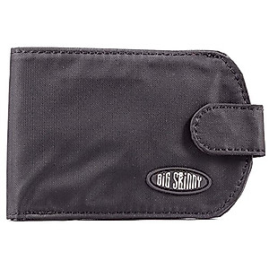 Big Skinny Women's Taxicat Bi-Fold Slim Wallet, Holds Up to 25 Cards, Black