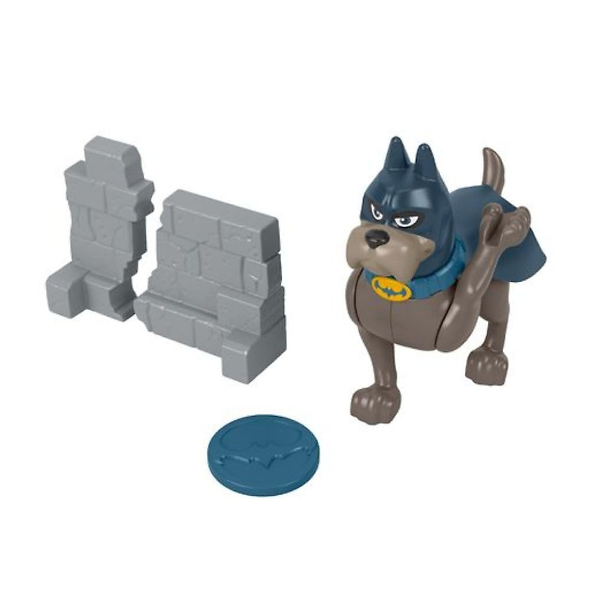 Fisher-Price DC League of Super-Pets Disk Launch Ace, Figure Set with Dog Character and Accessories for Preschool Pretend Play Ages 3 Years and up