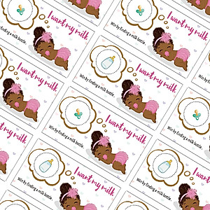 REWIDPARTY Baby Shower Scratch Off Party Game Cards（32 PCS） Activity for Bridal Baby Shower Festive Raffle Tickets Sleeping Baby Scratch Off Cards Christmas Thanksgiving Holiday Games Supplies （Girl）