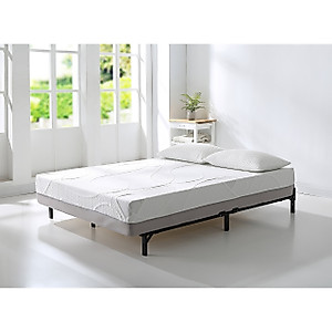 AC Pacific HERBACOAL Collection 12" Medium Firmness Green Tea Infused Memory Foam Mattress Made In USA, Queen, White