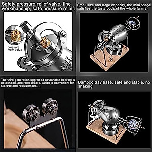 Stainless Steel Fire Heating Popcorn Machine- Manual Old Chinese Traditional Popcorn Machine, With Pressure Gauge, Slow Heating, For Home Use