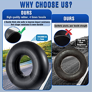 20x10-8,20x8-8,20x10.00-8,20x8.00-8 Premium Replacement Tire Inner Tubes(2 Packs)，for Riding Mower Lawn Tractor Snow Blower Golf Cart Garden Trailer,with TR13 Straight Valve Stem, by NAKAO