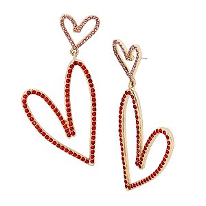 Betsey Heart Drop Earrings