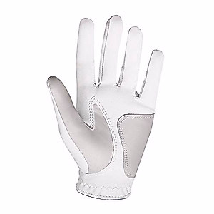 FootJoy Women's WeatherSof Golf Glove, Pack of 2, White Medium, Worn on Left Hand