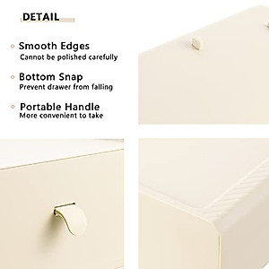 Tynulox Sock Underwear Organizer Dividers | 15 Cell Stackable Plastic Closet Drawer | White Storage Bin for Bra, Socks, Ties, Cable, Decor