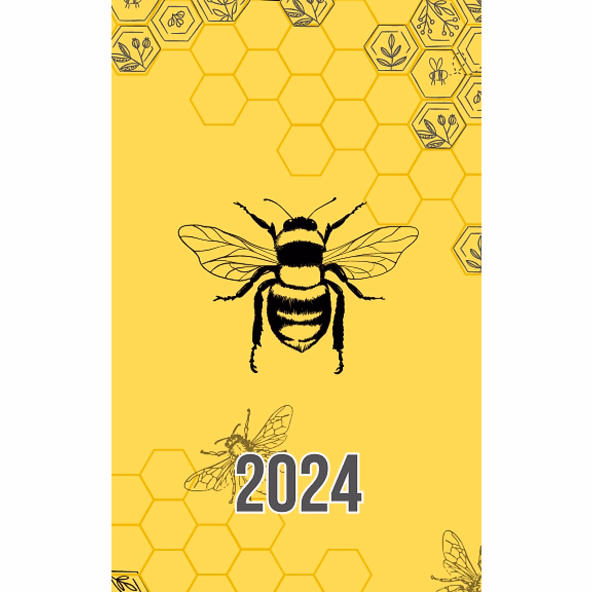 2024 Bee Planner – Weekly 12 Month Diary by Wikwa Creative | 121 pages 5”x8”