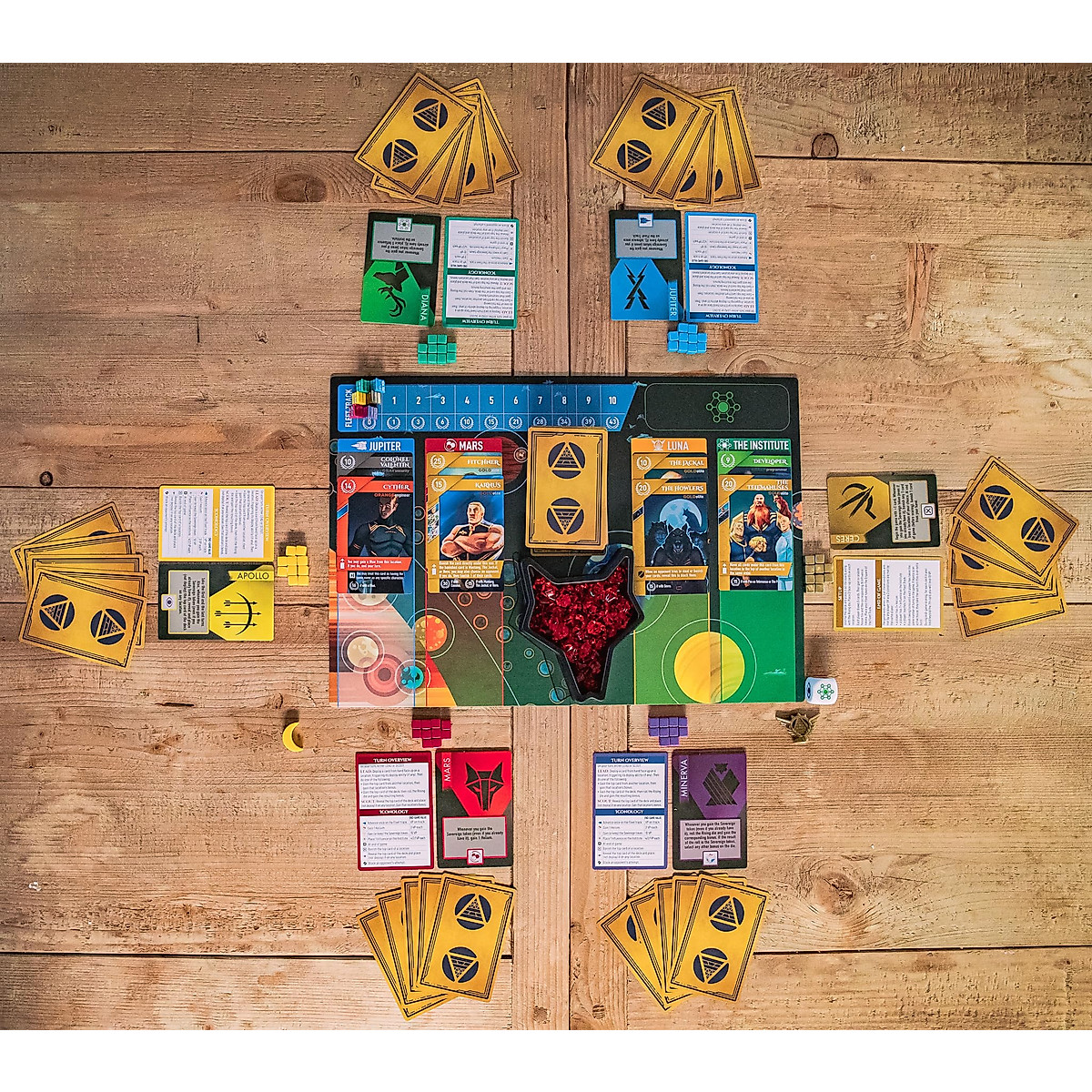 Stonemaier Games: Red Rising | A Competitive Strategy Game Based on The Novels from Pierce Brown | Craft a Hand of Powerful Characters from The World of Red Rising | 1-6 Players, 60 Mins, Ages 14+