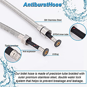 CJCXYJCY Toilet multi-function handheld toilet spray, bathroom diaper shower, spray, hose and accessories - handheld toilet sprinkler with adjustable water pressure control dual spray function