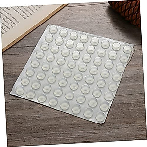 Ciieeo 128 Pcs Cabinet Door Pads Cupboard Bumper Pads Cabinet Stoppers Rubber Silicone Bumpers Cabinet Door Bumpers Cabinet Bumpers Clear Door Stopper Clear Bumpers Car Door Wall Door