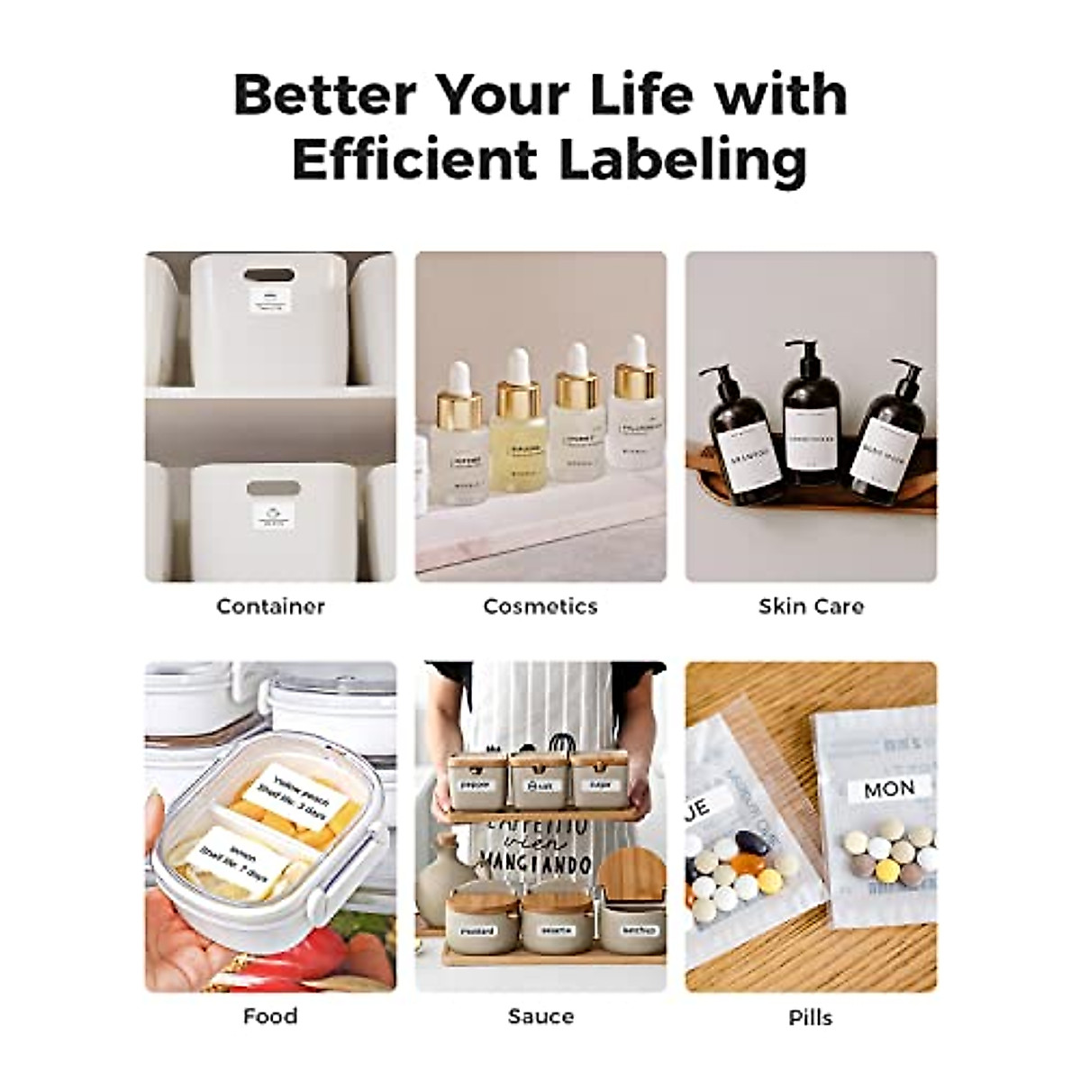 paperang Label Makers Machine, 0.6 Inch Rechargeable Mini Labeler,Portable Bluetooth Wireless Label Printer Handheld, Multiple Templates Inkless for Phone Office Home Organization