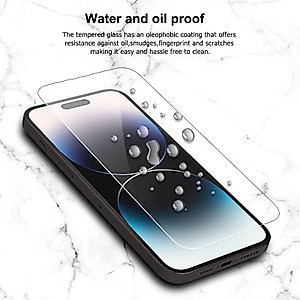 HKM Brothers 4 Pack Screen Protectors for iPhone 14 Pro Max (9H Hardness)(6.7 inch)