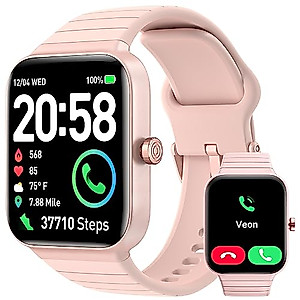 Smart Watches for Women Men(Bluetooth Answer/Make Call), Smart Watch Alexa Built-in, 1.8" Fitness Watch with Heart Rate/SpO2/Sleep Monitor/100 Sports/IP68 Waterproof, Activity Trackers for iOS Android