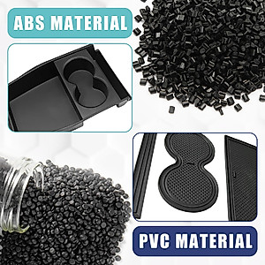 BestEvMod for Ioniq5 Lower Center Console Organizer Cup Holder Tray Storage Box Accessories with Rubber Black Trim Compatible with Hyundai Ioniq 5 2022-2024 Accessories (Lower Tray-cup holder style)