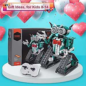 IQKidz Robot Building Toys for Kids - 3 in 1 APP/Remote Control STEM Educational Science Projects, Collectible Robot Family Set, Gift Ideas, for Boys, Girls Age 8 9 10 11 12 + Year Old (440 Pcs)