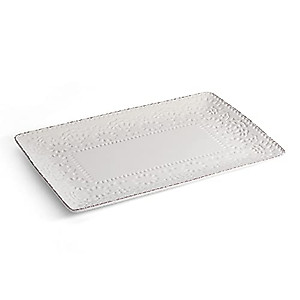 Pfaltzgraff Chateau Serve Platter, 14.25 Inch, Blue and White,Cream