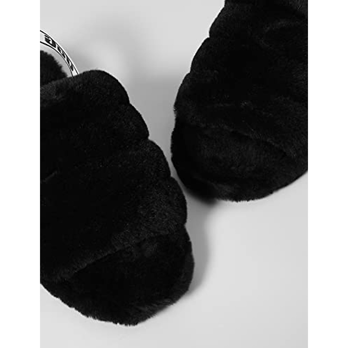 UGG Women's Fluff Yeah Slide Slipper, Black, 11 M US