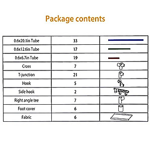 TeqHome Garment Rack, 42'' Freestanding Clothes Rack Shoe Clothing Organizer Shelves, Multifunctional Clothes Wardrobe with 4 Hooks & 2 Hanging Rods, Coated Iron Frame, Easy Assembly, Max Load 350lbs