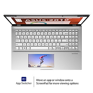 ASUS VivoBook S15 Thin & Light 15.6” FHD, Intel Core i7-8565U CPU, 8GB DDR4 RAM, PCIe NVMe 512GB Teton Glacier SSD, Windows 10 Home, S532FA-PB55, Transparent Silver