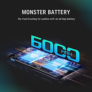 ASUS ROG Phone 7 6.78" FHD+ 2448x1080 165Hz, 6000mAh Battery, 50MP/13MP/5MP Triple Camera, 16GB RAM, 512GB Storage, 5G LTE Unlocked Dual SIM, Phantom Black, AI2205-16G512G-BK