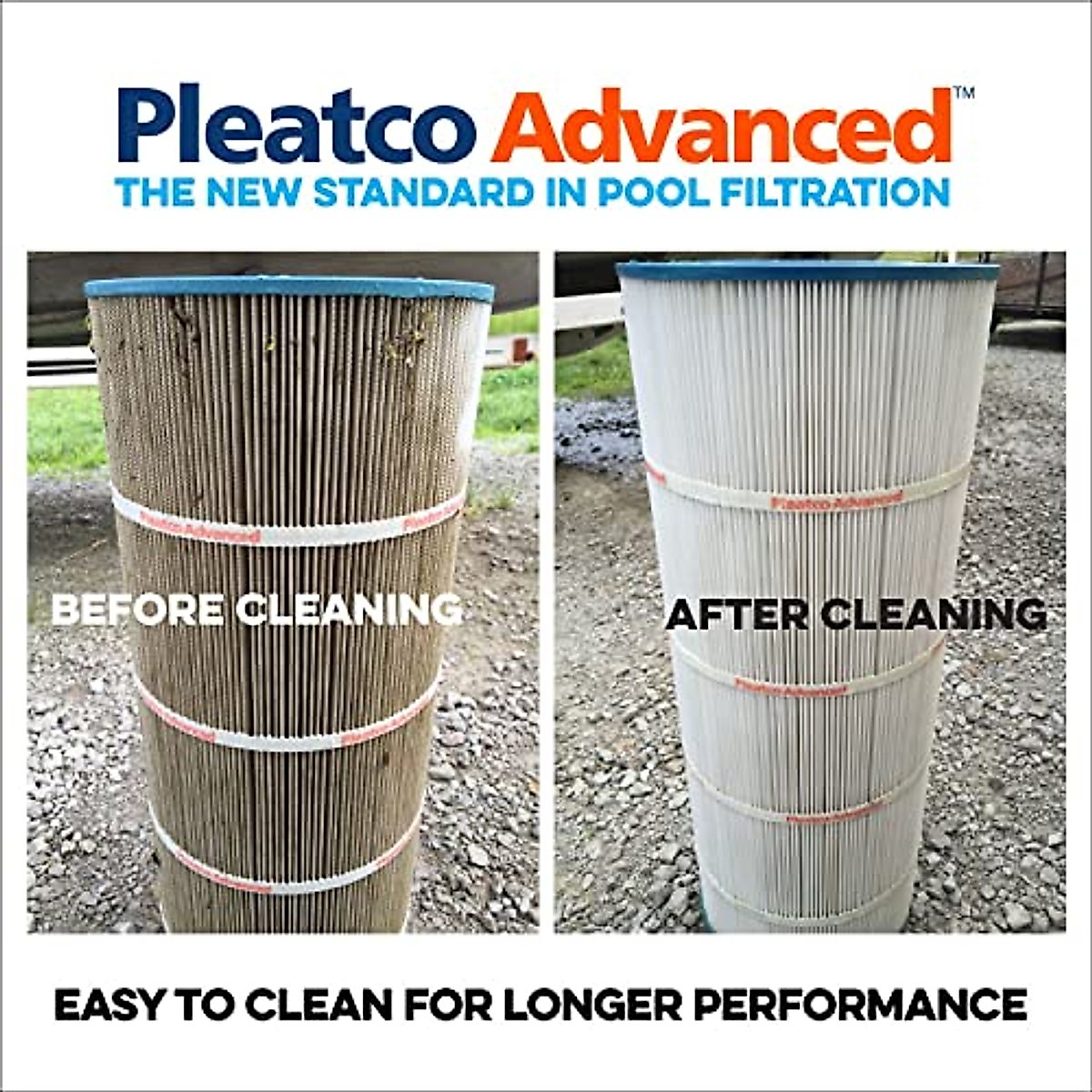 Pleatco PSR100-EC Pool Filter Cartridge Replacement for Unicel: UHD-SR100, Filbur: FC-2550, OEM Part Numbers: WC108-58S2X, White