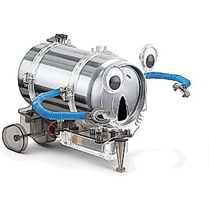 4M Toysmith, KidzRobotix Tin Can Robot, DIY Science Kits STEM Powered Kids, For Boys & Girls Ages 8+