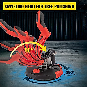 VEVOR Drywall Sander 850W, Variable Speed Dual-Head Sander 800-1750RPM, Electric Drywall Sander Foldable Sheetrock Sander with Telescope Handle, Ceiling Sander with 12 Sand Pads, Durable Wall Sander