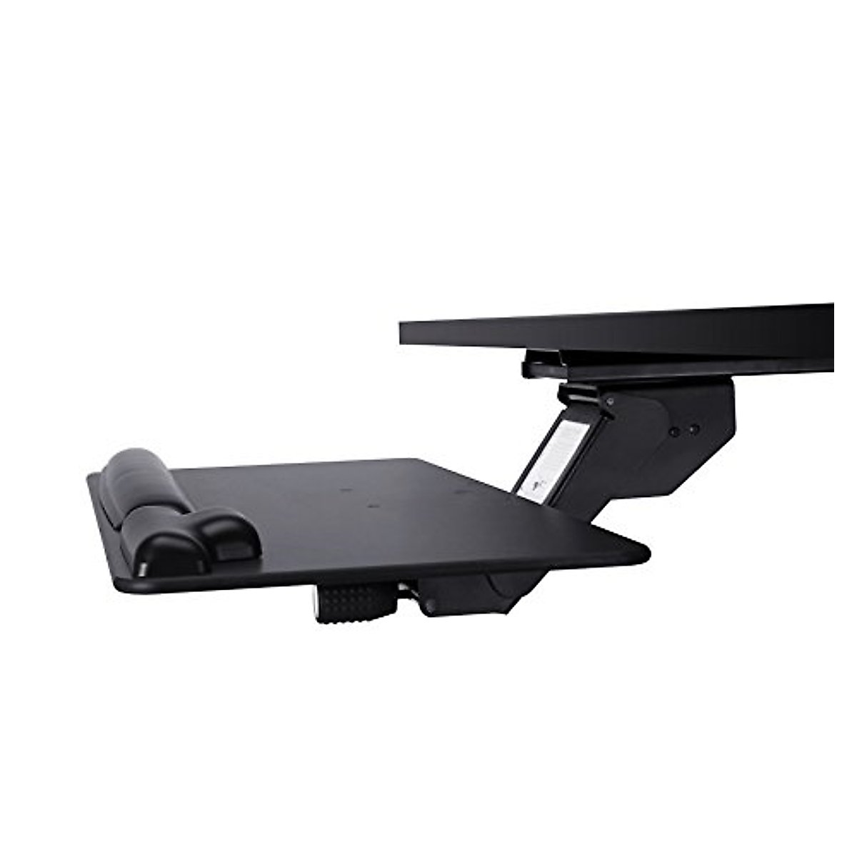 Furmix Adjustable Keyboard Tray Under Desk, Sturdy Platform with Gel Wrist Rest and Mouse Pad, Simply Adjust Height and Tilt for Comfort