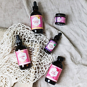 Vitamin C Brightening Serum by Leven Rose 100% Natural Dark Spot Remover for Face for Collagen Boost, Anti-Aging, Deep Hydrating for Dry Skin, Collagen Building Face Moisturizer 1 oz