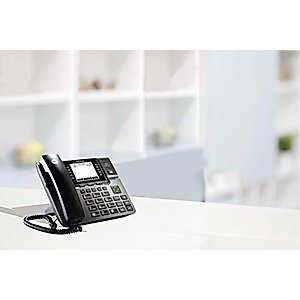 Motorola ML1002D DECT 6.0 Expandable 4-line Business Phone System with Voicemail, Digital Receptionist and Music on Hold, Black, Base Station + 2 Wireless Desk Sets