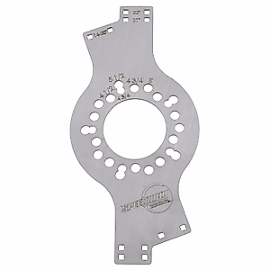 WheelWise™ Wheel Fitment Simulator Tire/Rim Fit Size Measuring Mockup Tool, Supports 14 to 20 Inch Wheel Diameters and 7 to 10 Inch Wheel Widths, 5-Lug Wheel Bolt Pattern