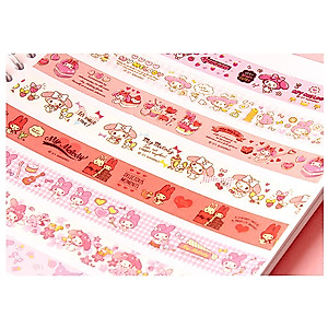 [8-in-1] My Melody Cute Adorable Pink Assorted Masking Tape Set