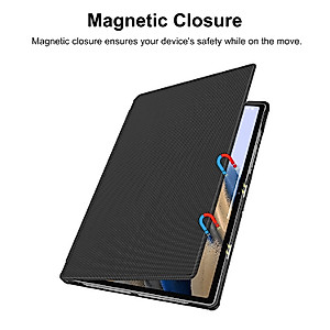 Soke Galaxy Tab A8 Case 10.5 Inch 2022, Shockproof Stand Folio Case, Multi- Viewing Angles, Hard PC Back Cover for Samsung Galaxy Tab A8 Tablet [SM-X200/X205/X207], Black