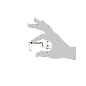 JACKALL 4525807182804 JIG Metal Jig, 0.4 oz (10 g), Pink Candy/Glow Dot