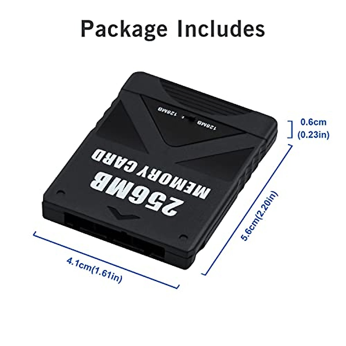 Mcbazel 256MB High Speed Game Memory Card for Playstation 2 - Black (1 Pack)