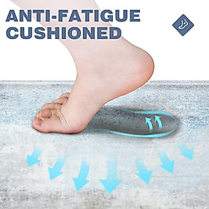 ASPMIZ Farmhouse Kitchen Rug Set 2 Piece, Floral Kitchen Rugs and Mats Waterproof, Anti Fatigue Kitchen Runner Rug Non Slip Washable, Cushioned Kitchen Mat for Floor, 18'' X 48'' + 18'' X 30'', Black