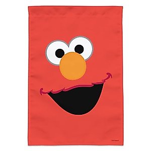 Sesame Street Elmo Face Garden Yard Flag