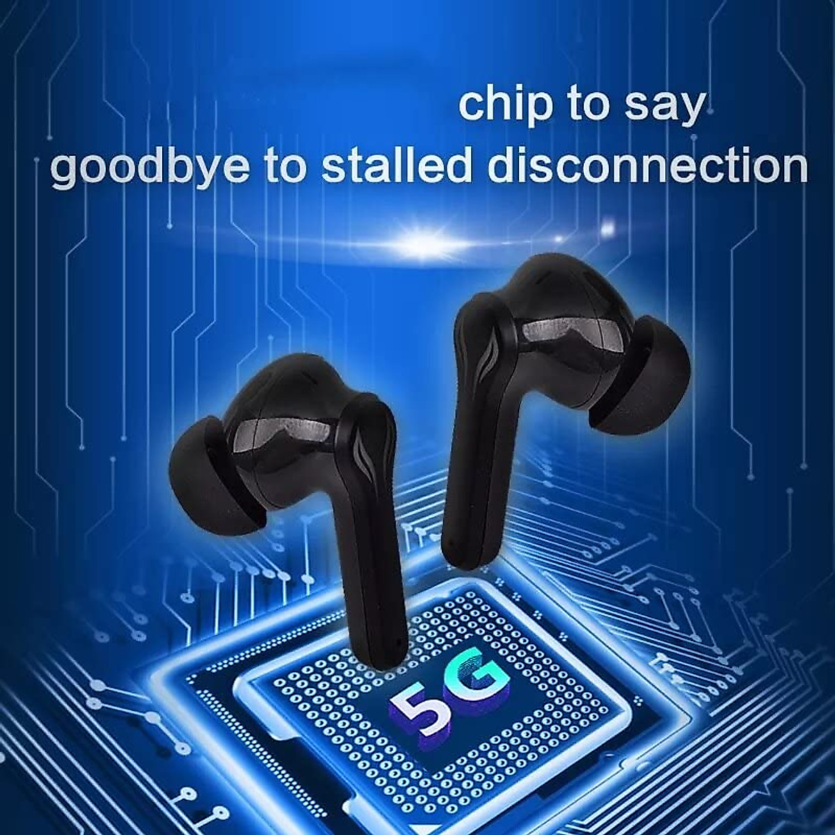 Low Latency Wireless Earphone TWS Gaming Headset with Bass Waterproof Sports Headphones Gamer Earbuds for iPhone, Samsung,LG and Other Mobile Phones, Tablets,TV's, Smart Bluetooth Devices