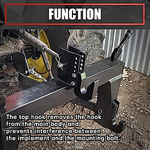 VIAGL Cat 1 Quick Hitch Top Hook Fit for Harbor Freight