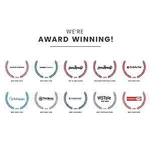 Delta Children Folding Portable Mini Baby Crib with 1.5-inch Mattress - Greenguard Gold Certified, White