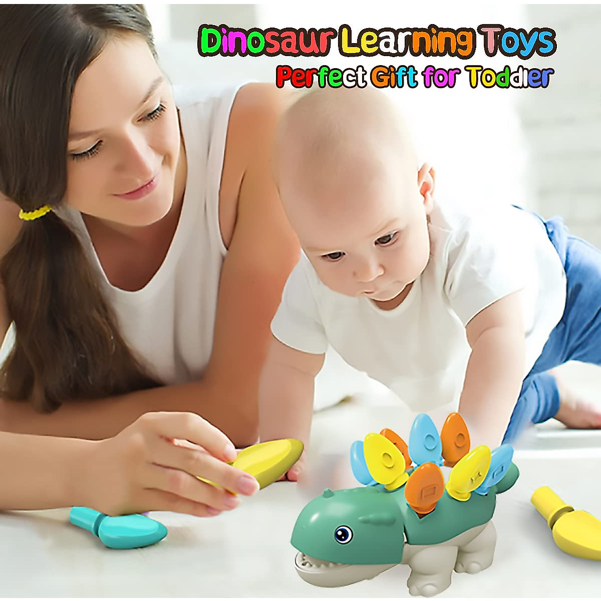 AotBlcer Toddler Toys Age 2-4 Learning Educational Fine Motor Skills Developmental Toys Dinosaur Bath Toys for Kids 2-4, Gift for 2 3 4 Year Old Boys Girls Kids